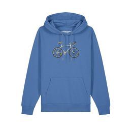Watapparel Sweatshirt ' Doodle Bike ' Herren Gr&ouml;&szlig;e XXL blau / mischfarben