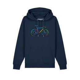 Watapparel Sweatshirt 'Fahrrad by night' male Blue size S