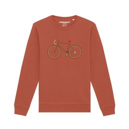Watapparel Sweatshirt ' Fahrrad ' male Brown size XS