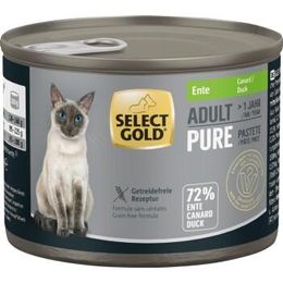 SELECT GOLD Pure Adult Pat&eacute; Ente 24x200 g