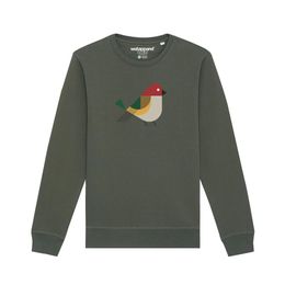Watapparel Sweatshirt ' Vogel ' male Green size L