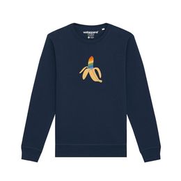 Watapparel Sweatshirt ' Rainbow Banana ' male Blue size L
