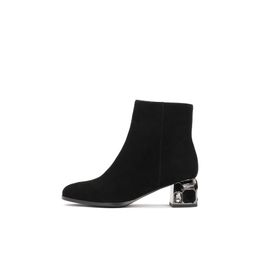 Kazar Ankle Boots Damen Gr&ouml;&szlig;e 40 silbergrau / schwarz Winterschuhe