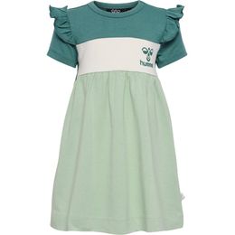 Hummel Kleid 'Talya' M&auml;dchen Gr&ouml;&szlig;e 104 creme / pastellgr&uuml;n / dunkelgr&uuml;n