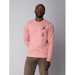 Watapparel Sweatshirt 'Pocket Pandas' Herren Gr&ouml;&szlig;e M mischfarben / rosa