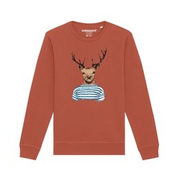 Watapparel Sweatshirt ' Hirsch ' male Brown size XS