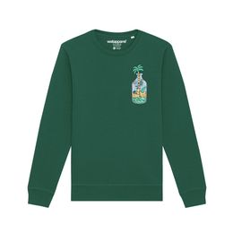 Watapparel Sweatshirt 'Holiday in a bottle' Herren Gr&ouml;&szlig;e 5XL gr&uuml;n / dunkelgr&uuml;n / mischfarben
