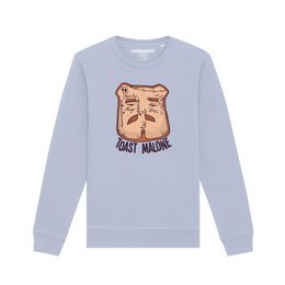 Watapparel Sweatshirt ' Toast Malone ' male Blue size XXXL