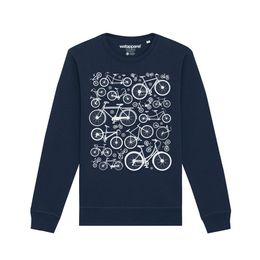 Watapparel Sweatshirt ' Fahrr&auml;der ' male Blue size XXL