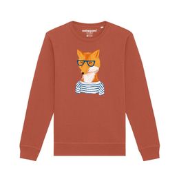 Watapparel Sweatshirt ' Fuchs ' male Brown size L