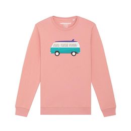 Watapparel Sweatshirt ' California Dream ' Herren Gr&ouml;&szlig;e S mischfarben / rosa