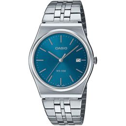 Casio Analog Watch male Blue, Silver size One Size