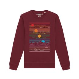 Watapparel Sweatshirt 'Sun And Moon' male Red size XS