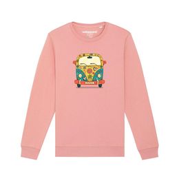 Watapparel Sweatshirt ' Hippies Bus ' male Pink size XXXL