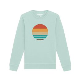 Watapparel Sweatshirt 'Retro Sunset Ocean' male Blue size S