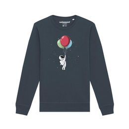 Watapparel Sweatshirt ' Little Balloon Astronaut ' male Grey size XXXL