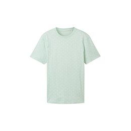 Tom Tailor Denim T-Shirt Herren Gr&ouml;&szlig;e XL hellblau / mint / wei&szlig;