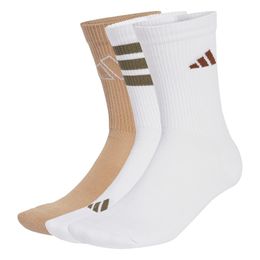 adidas Sportswear Socks 'Logo 3 Pairs' female Beige, White size 40-42