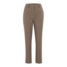 Pieces Pleat-Front Pants 'PCKamil' female Brown size M