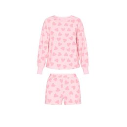 Swirly Short Pajama Set female Pink size L