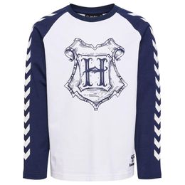Hummel Shirt Jungen Gr&ouml;&szlig;e 140 blau / wei&szlig;