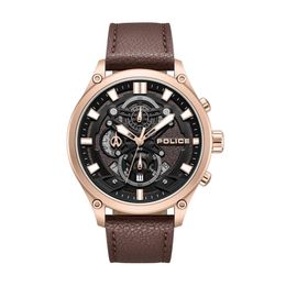 Police Analog Watch 'Wadden' male Brown size One Size
