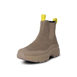 Woden Chelsea Boots 'Solveig' Damen Gr&ouml;&szlig;e 40 chamois / dunkelbeige / limette Winterschuhe