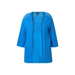 Ulla Popken Knit Cardigan female Blue size 46-48
