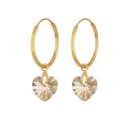 Elli Earrings 'Herz' female Gold size One Size