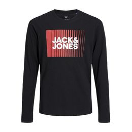JACK & JONES MINI Shirt Jungen Gr&ouml;&szlig;e 128 rot / schwarz / wei&szlig;