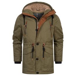 INDICODE Jeans Winter Jacket 'Gillespie' male Green size XXXL