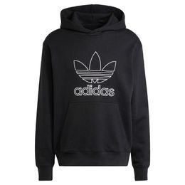 adidas originals Sweatshirt 'Adicolor Outline Trefoil' Herren Gr&ouml;&szlig;e XL schwarz / wei&szlig;