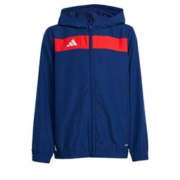 adidas Performance Sportsweatjacke 'Tiro 25 Essentials' Jungen Gr&ouml;&szlig;e 140 blau / rot / wei&szlig;