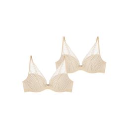 Triumph Bra ' Aura Spotlight ' female Beige size 90