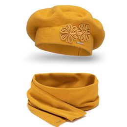 Vivisence Beanie '7007 Set' female Yellow size Onesize