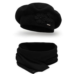 Vivisence Beanie '7007 Set' female Black size Onesize