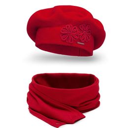 Vivisence Beanie '7007 Set' female Red size Onesize