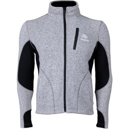 GUGGEN Mountain Athletic Fleece Jacket 'Fusion Fleecejacke MML01 Wanderjacke' male Grey size S