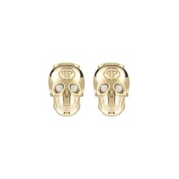 Philipp Plein Jewellery Ohrring '3D SKULL' Herren Gr&ouml;&szlig;e XS/XXL gold