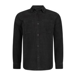 INDICODE Jeans Button Up Shirt 'Thyge' male Black size XXL