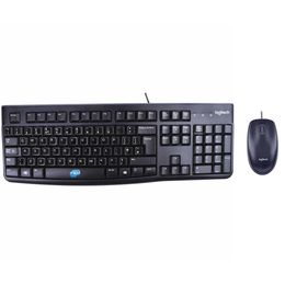 Logitech Tastatur QWERTY Englisch (UK) MK120 wired mouse and keyboard kit with preapplied layout stickers
