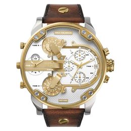 Diesel Uhr Damen Gr&ouml;&szlig;e One Size braun / gold / wei&szlig;