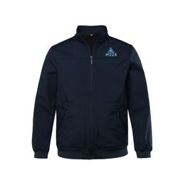 Men Plus Athletic Jacket male Blue size 8XL