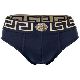 Versace Slip Herren Gr&ouml;&szlig;e M beige / dunkelblau