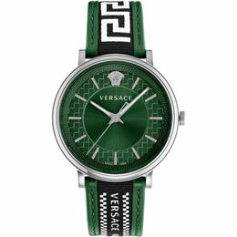 Versace Analog Watch male Green size One Size