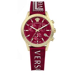 Versace Analog Watch female Red size One Size