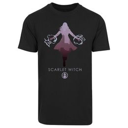 F4NT4STIC T-Shirt 'Marvel Universe Scarlet Witch Silhouette' Herren Gr&ouml;&szlig;e S lila / aubergine / flieder / schwarz
