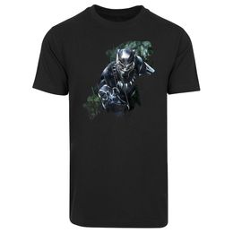 F4NT4STIC T-Shirt 'Marvel Black Panther Wild Sillhouette' Herren Gr&ouml;&szlig;e XL blau / gr&uuml;n / schwarz