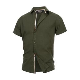 INDICODE Jeans Button Up Shirt 'Maribo' male Green size XL