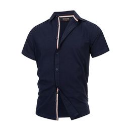 INDICODE Jeans Button Up Shirt 'Maribo' male Blue size XXL